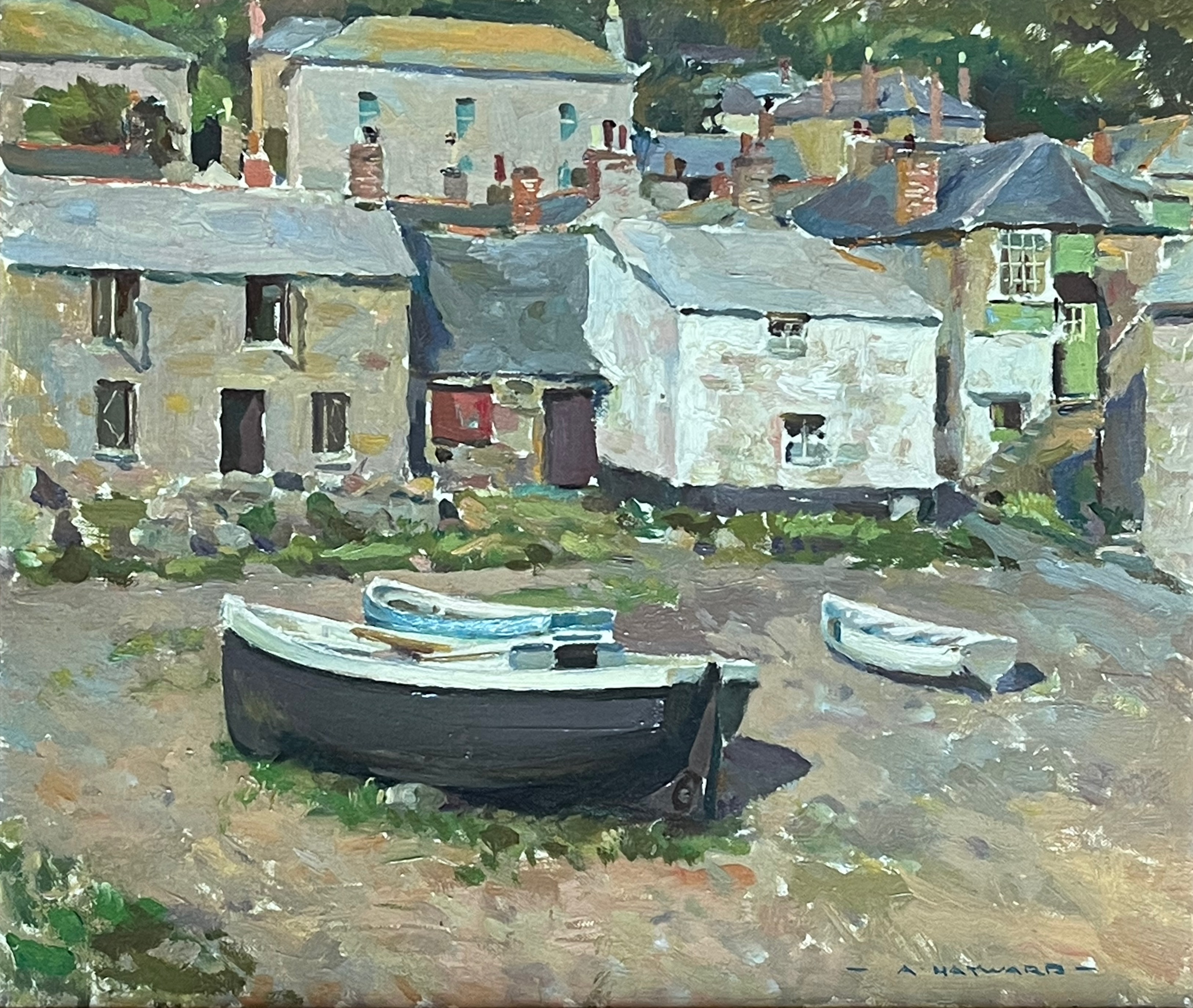 Arthur Hayward, Boats on the Shore | Freya Mitton 20th Century British Art