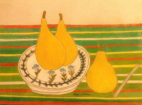 Bryan Pearce, Three Pears | Freya Mitton 20th Century British Art