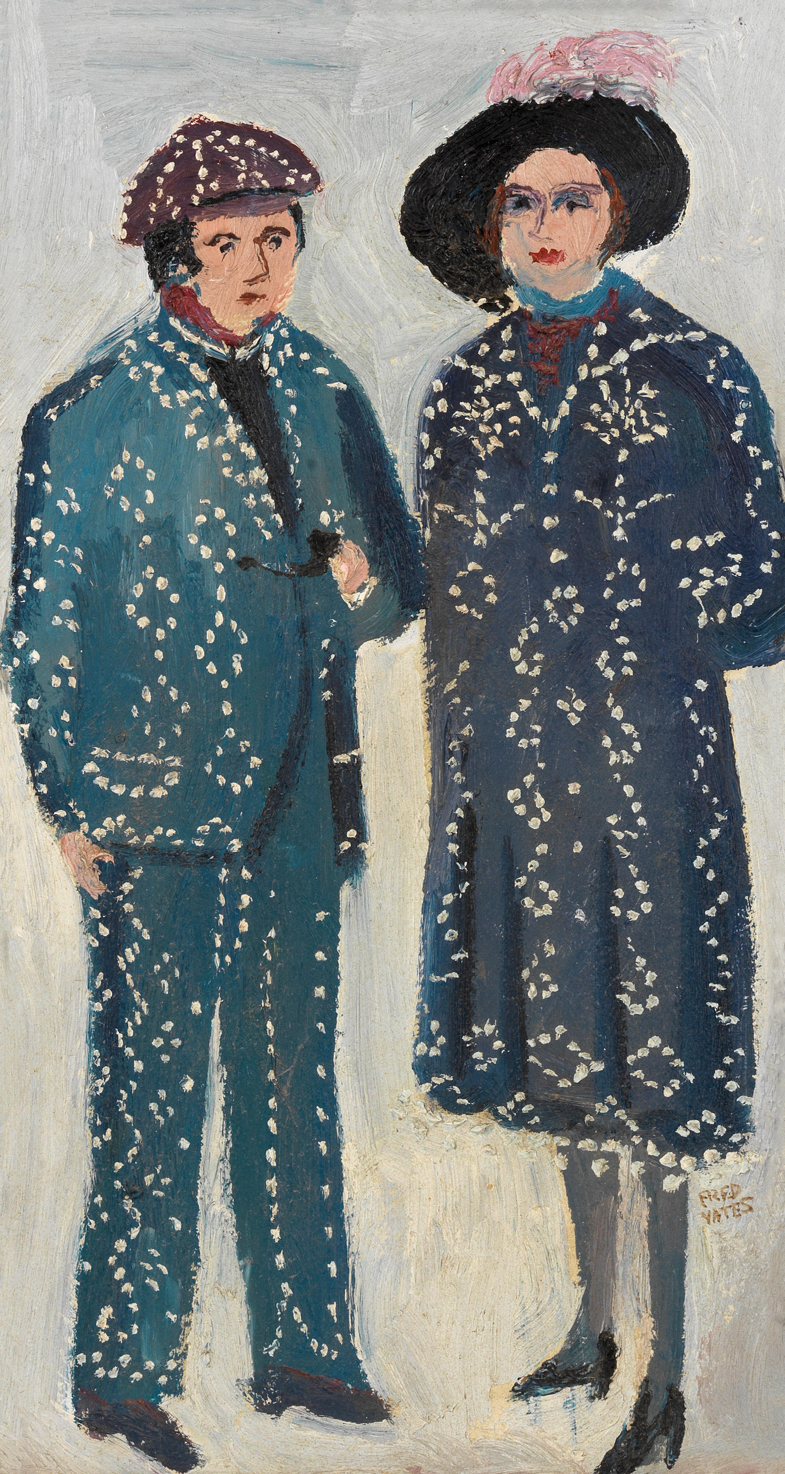 Fred Yates, Pearly King and Queen | Freya Mitton 20th Century British Art