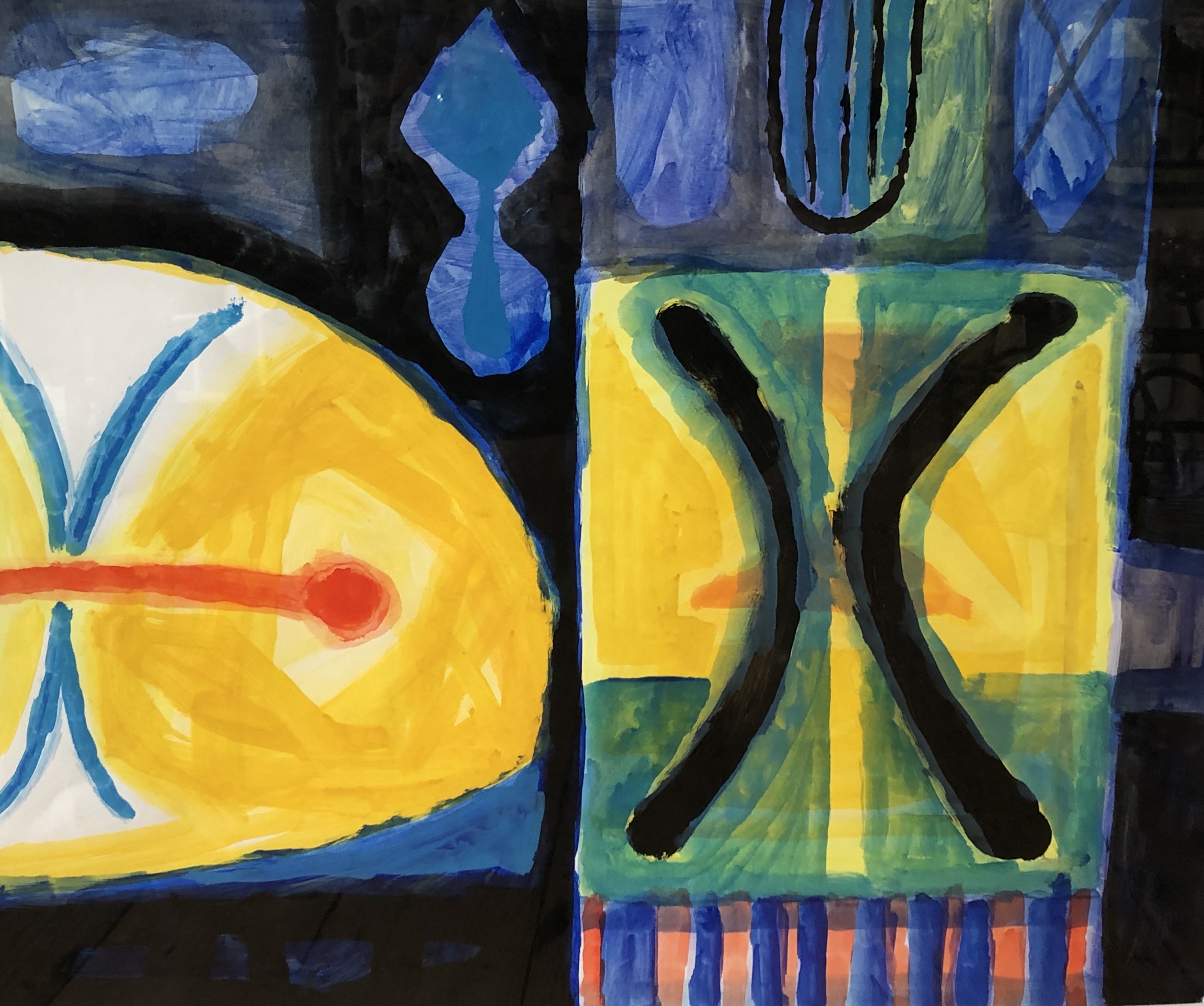 Henry Cliffe, Blue Abstract | Freya Mitton 20th Century British Art